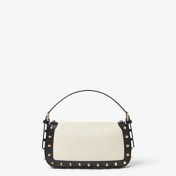 Fendi Baguette® 26424 Pergamena Leather Bag With Studs